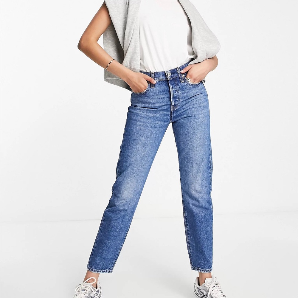Levi’s Premium Wedgie High Rise Jeans Button Fly In M… - Gem